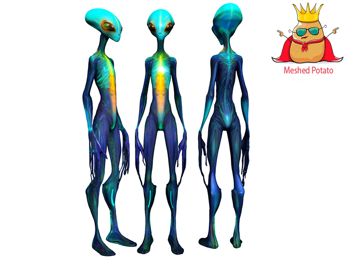 Second Life Marketplace - Slender Alien Full Perm